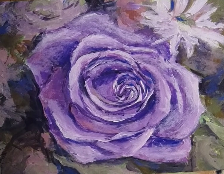 Peindre une rose pour la Saint Valentin Peindre une rose pour la Saint Valentin